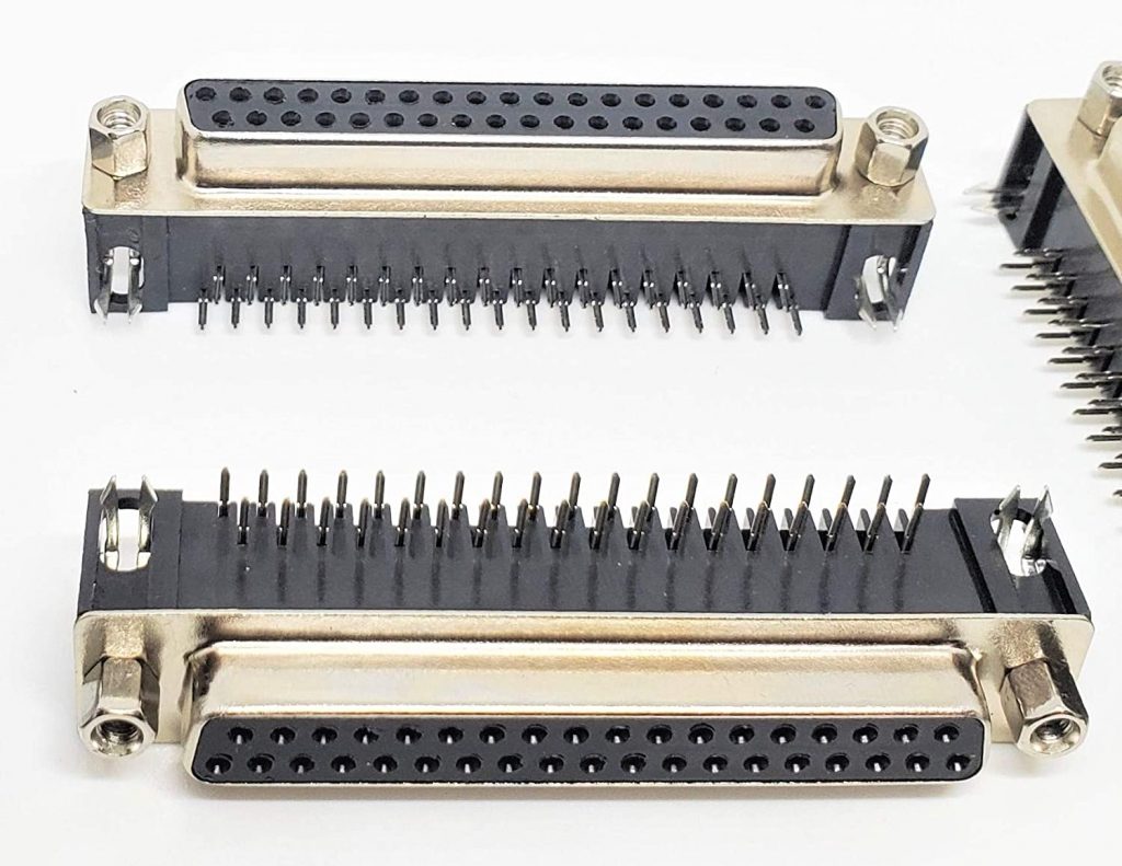 Db37 female pcb mount right angle