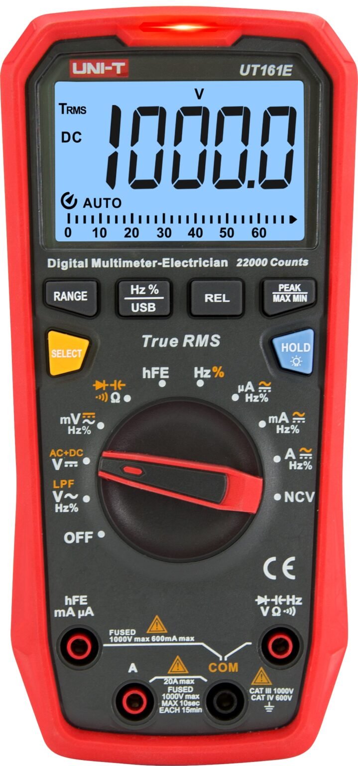UNI-T 1000V TRUE RMS MULTIMETER UT161E